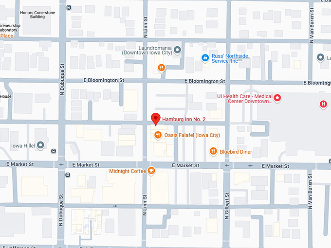 16. hamburg inn no. 2 map