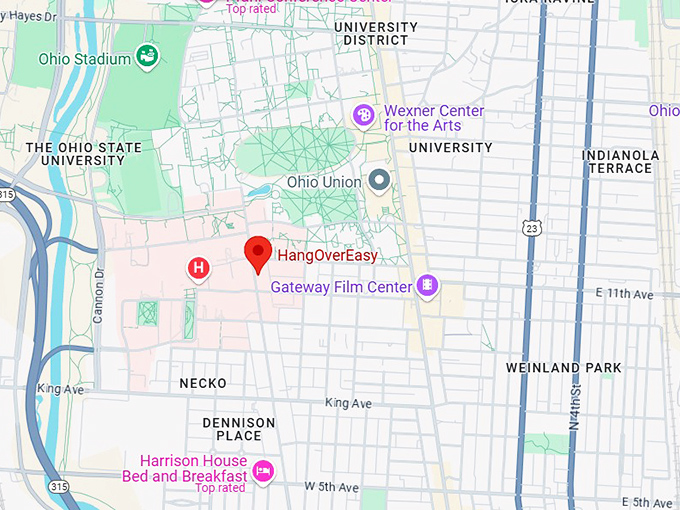 16. hangovereasy map