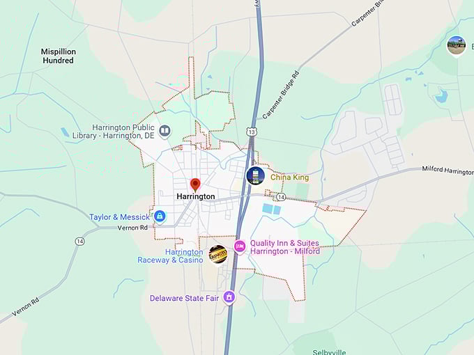 16. harrington, de map