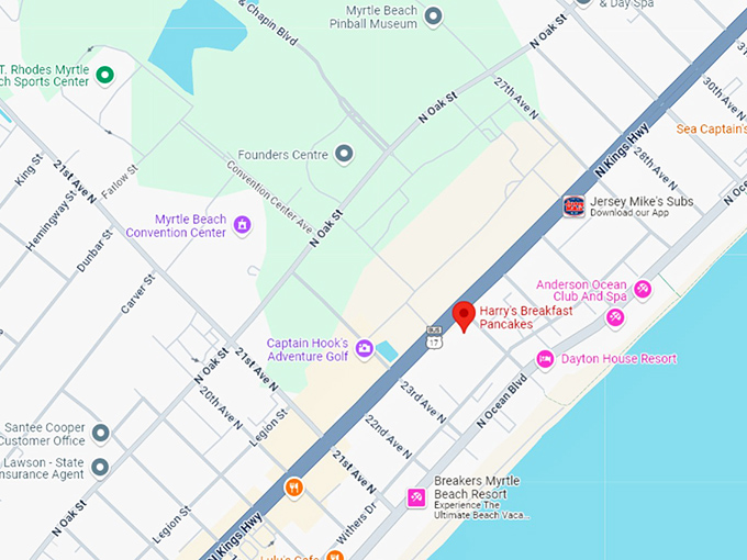 16. harry's breakfast pancakes map