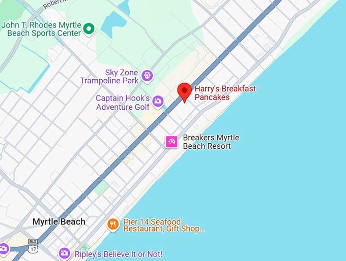 16. harry's breakfast pancakes map