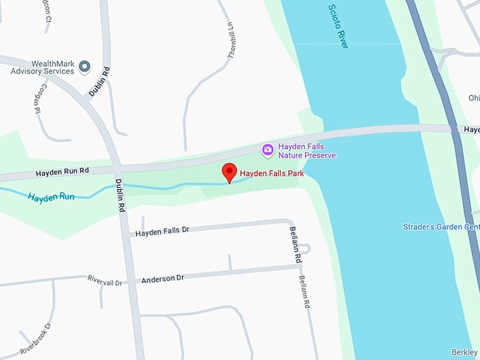 16. hayden falls park map