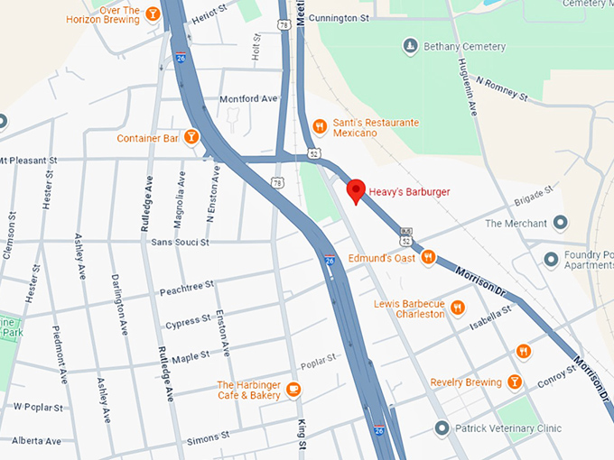 16. heavy's barburger map