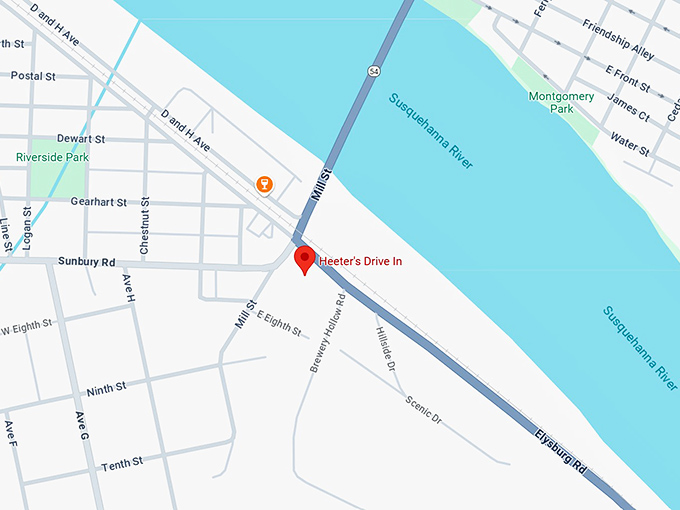 16. heeter's drive in map