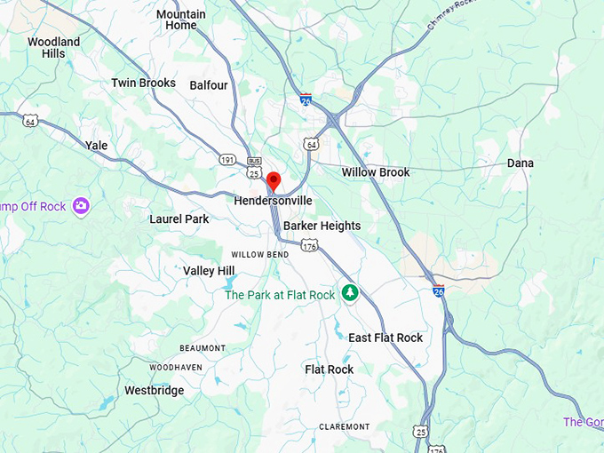 16. hendersonville map