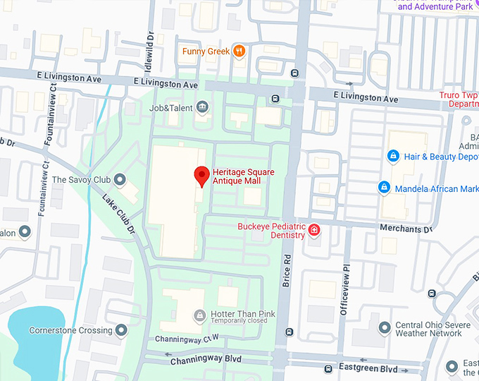 16. heritage square antique mall map