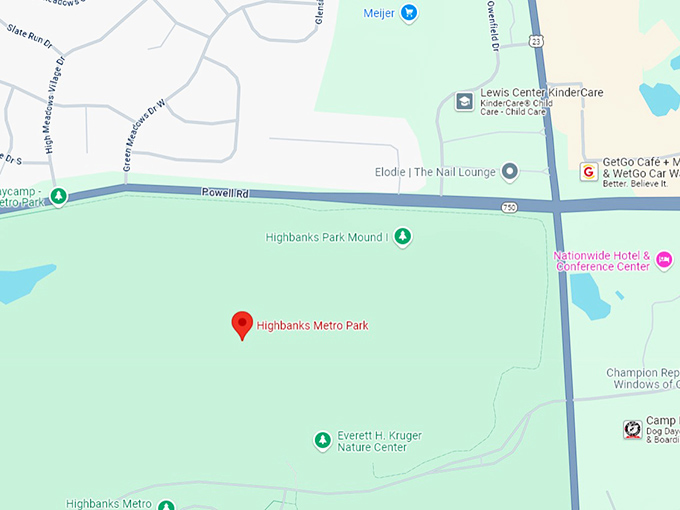 16. highbanks metro park map