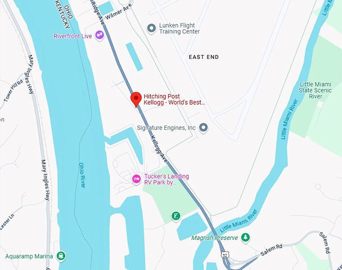 16. hitching post kellogg world's best fried chicken map