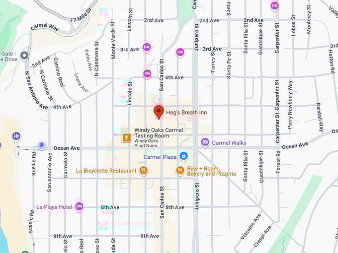 16. hog's breath inn map