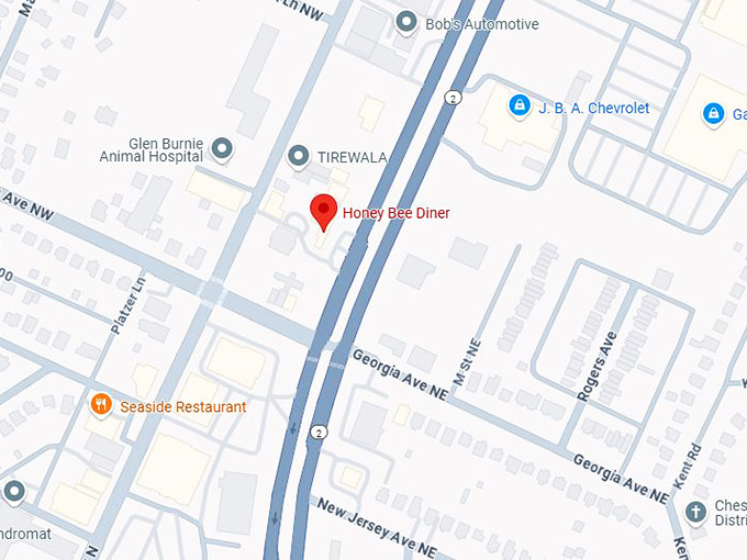 16. honey bee diner map