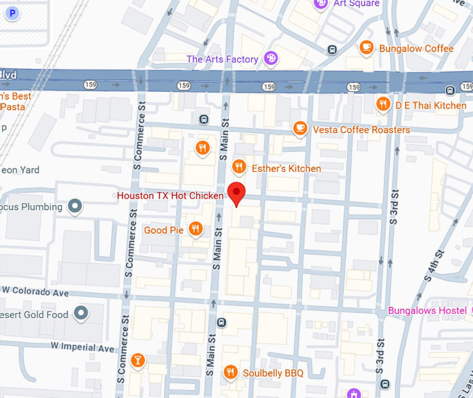 16. houston tx hot chicken map