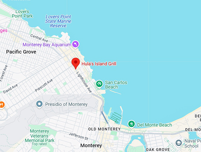 16. hula's island grill map