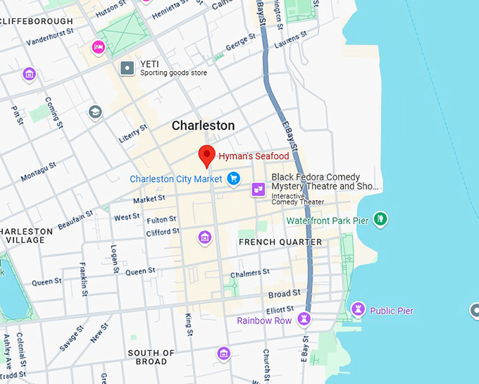16. hyman's seafood map