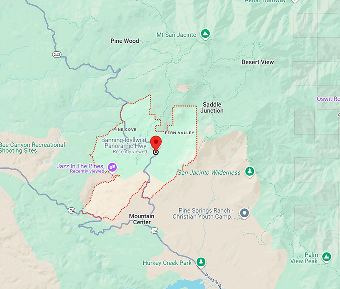 16. idyllwild pine cove map