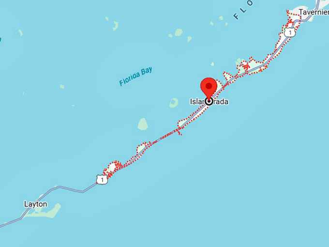 16. islamorada, fl map
