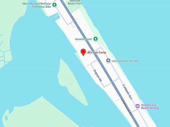 16. jb's fish camp map