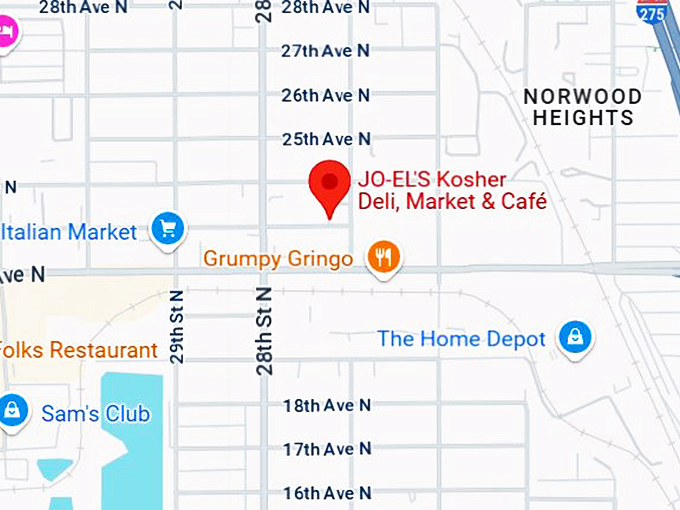 16. jo el's kosher deli, market & caf&eacute; maps