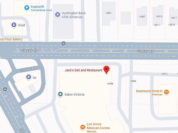 16. jack's deli and restaurant map