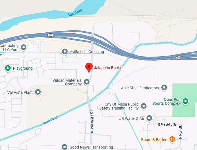 16. jalape&ntilde;o buck's map