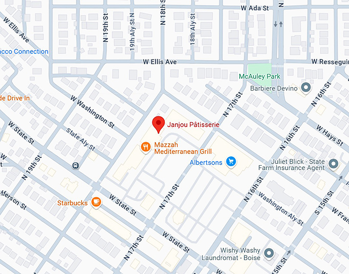 16. janjou p&acirc;tisserie map