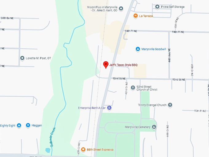 16. jeff's texas style bbq map