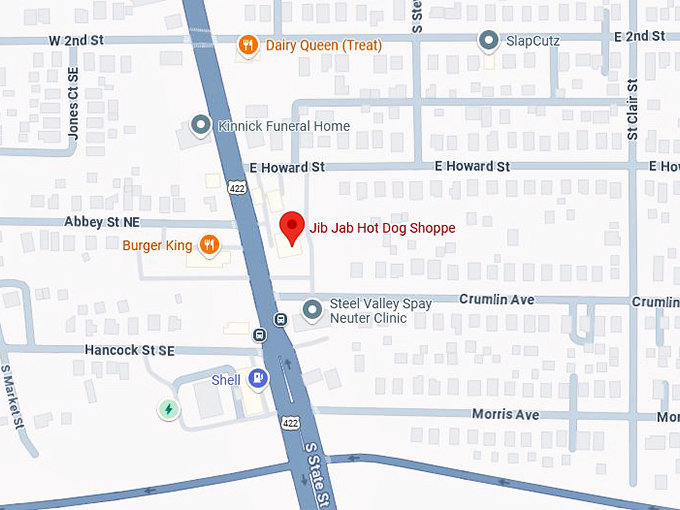 16. jib jab hot dog shoppe map