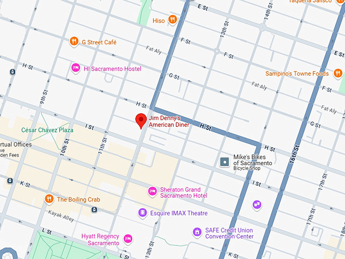 16. jim denny's american diner map