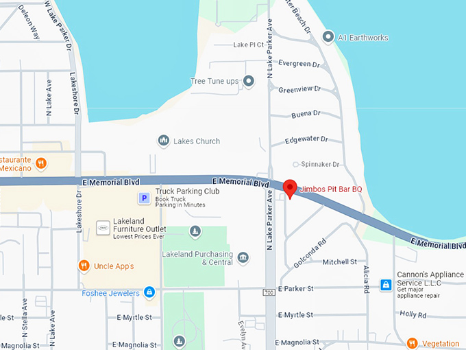 16. jimbos pit bar bq map