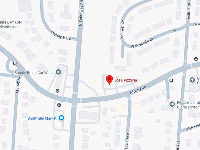 16. joe's pizzeria map