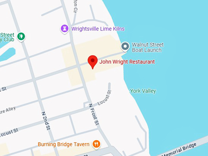 16. john wright restaurant map