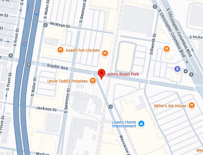 16. john's roast pork map