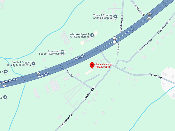 16. jonesborough flea market map