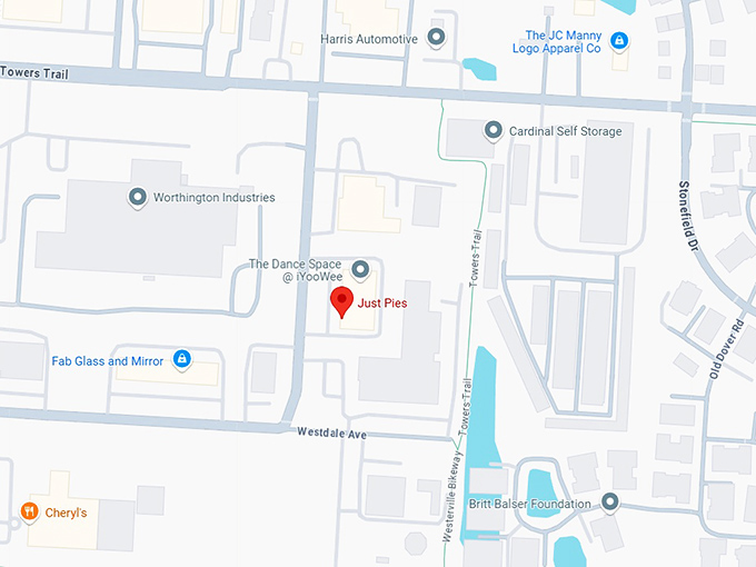 16. just pies inc map