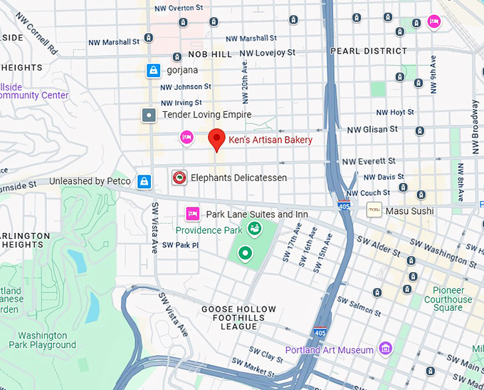 16. ken's artisan bakery map