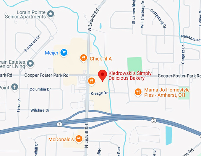 16. kiedrowski's simply delicious bakery map