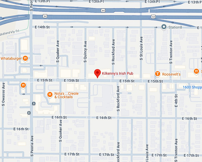 16. kilkenny's irish pub map