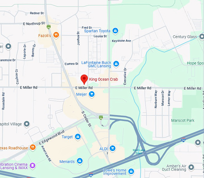 16. king ocean crab map