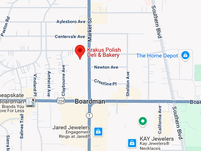 16. krakus polish deli & bakery map