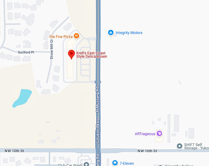 16. krell's east coast style delicatessen map