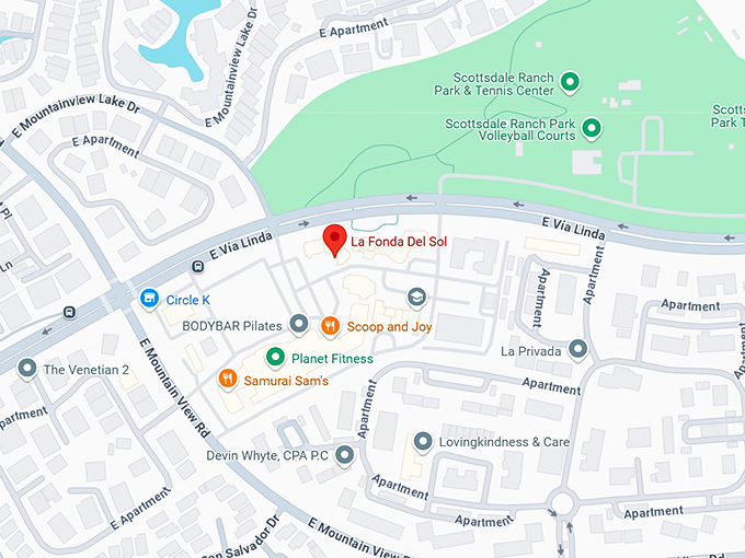 16. la fonda del sol map