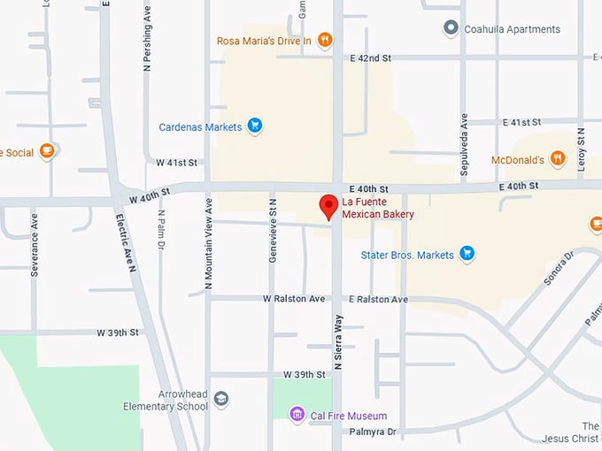 16. la fuente mexican bakery map