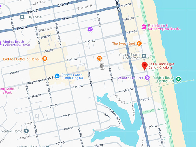 16. la la land sugar candy kingdom map