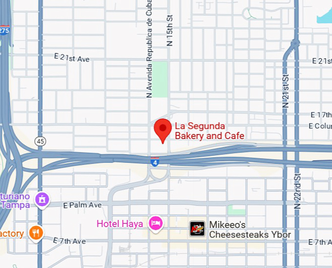 16. la segunda bakery and cafe map