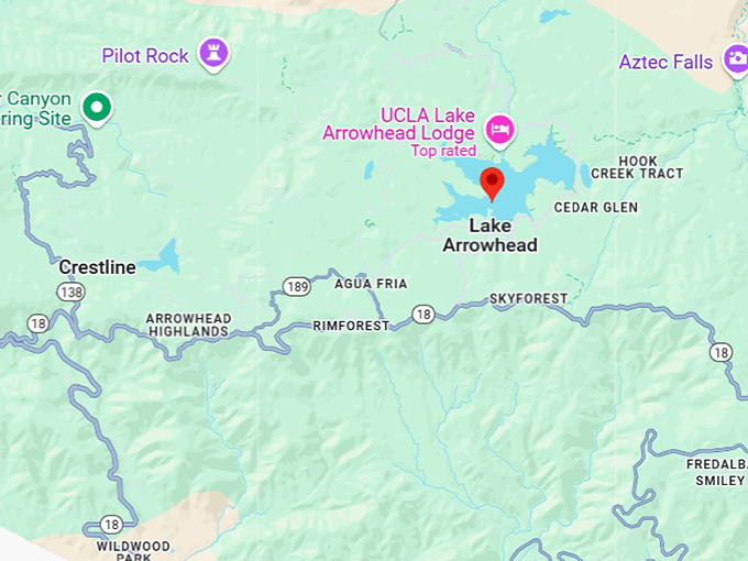 16. lake arrowhead map