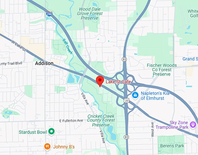 16. lake st cafe map
