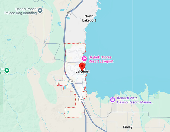 16. lakeport, ca map