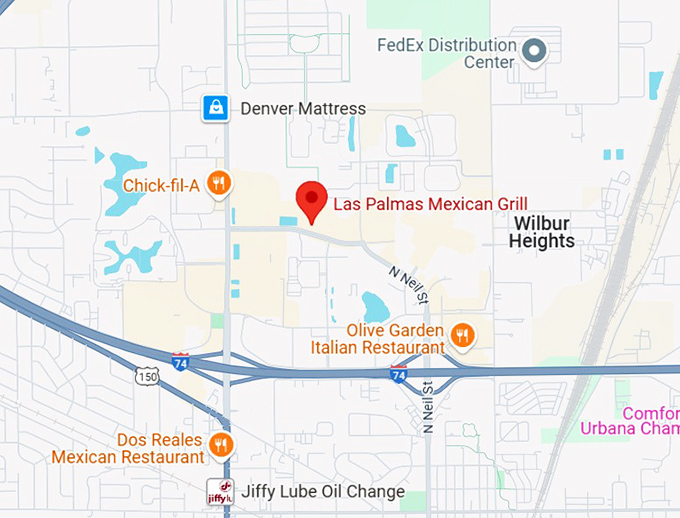 16. las palmas mexican grill map