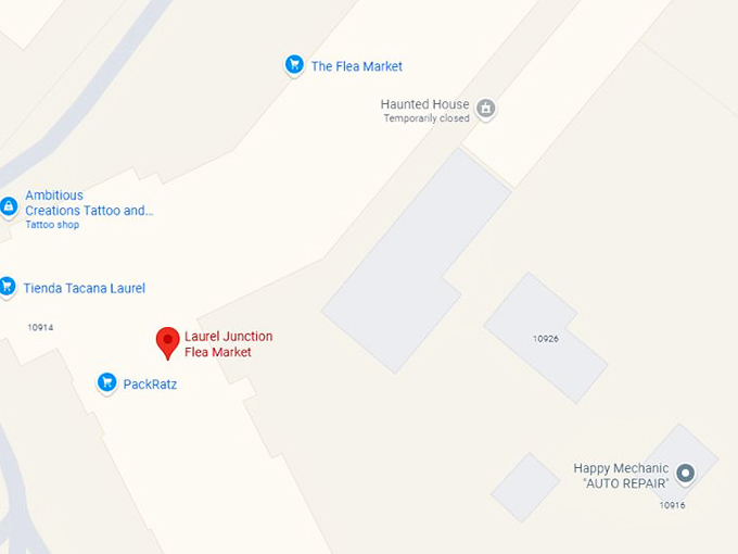 16. laurel junction flea market map