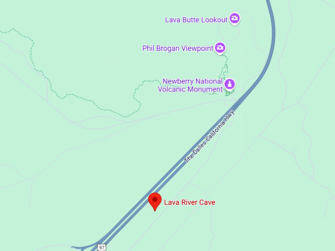 16. lava river cave map