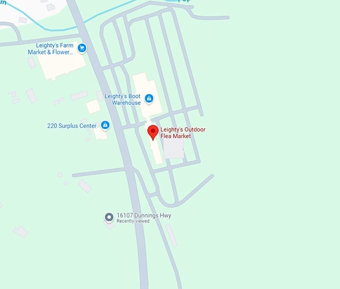 16. leighty's outdoor flea market map